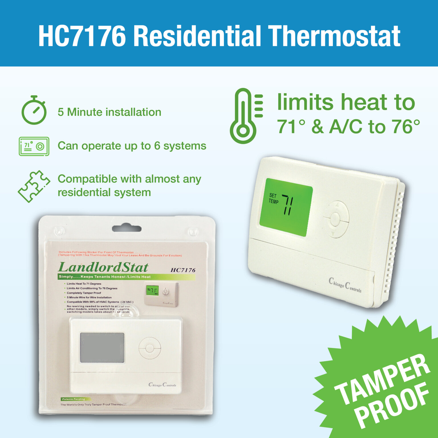 Limiting Thermostats for Landlords that are Fully Tamper Resistant ...